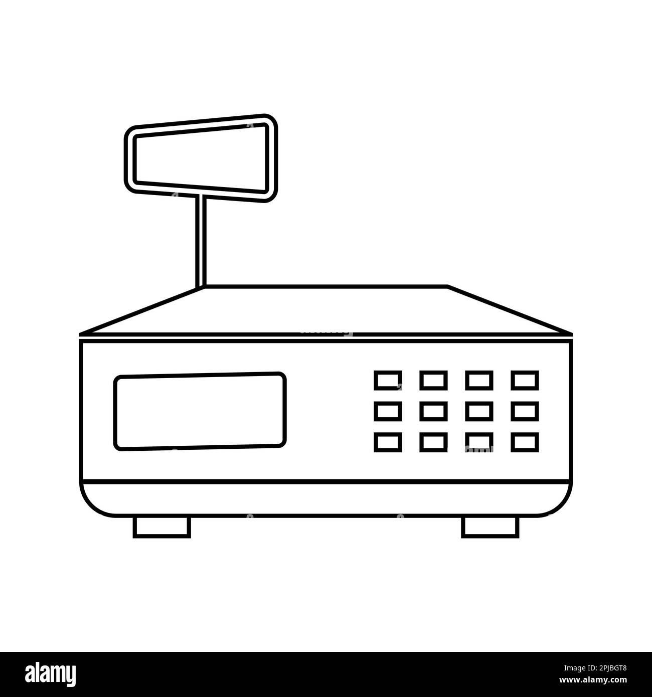 digital scales icon vector illustration symbol design Stock Photo - Alamy