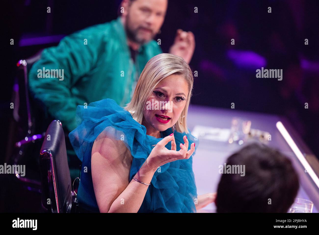 Cologne, Germany. 01st Apr, 2023. Ruth Moschner and Rea Garvey (l) from ...