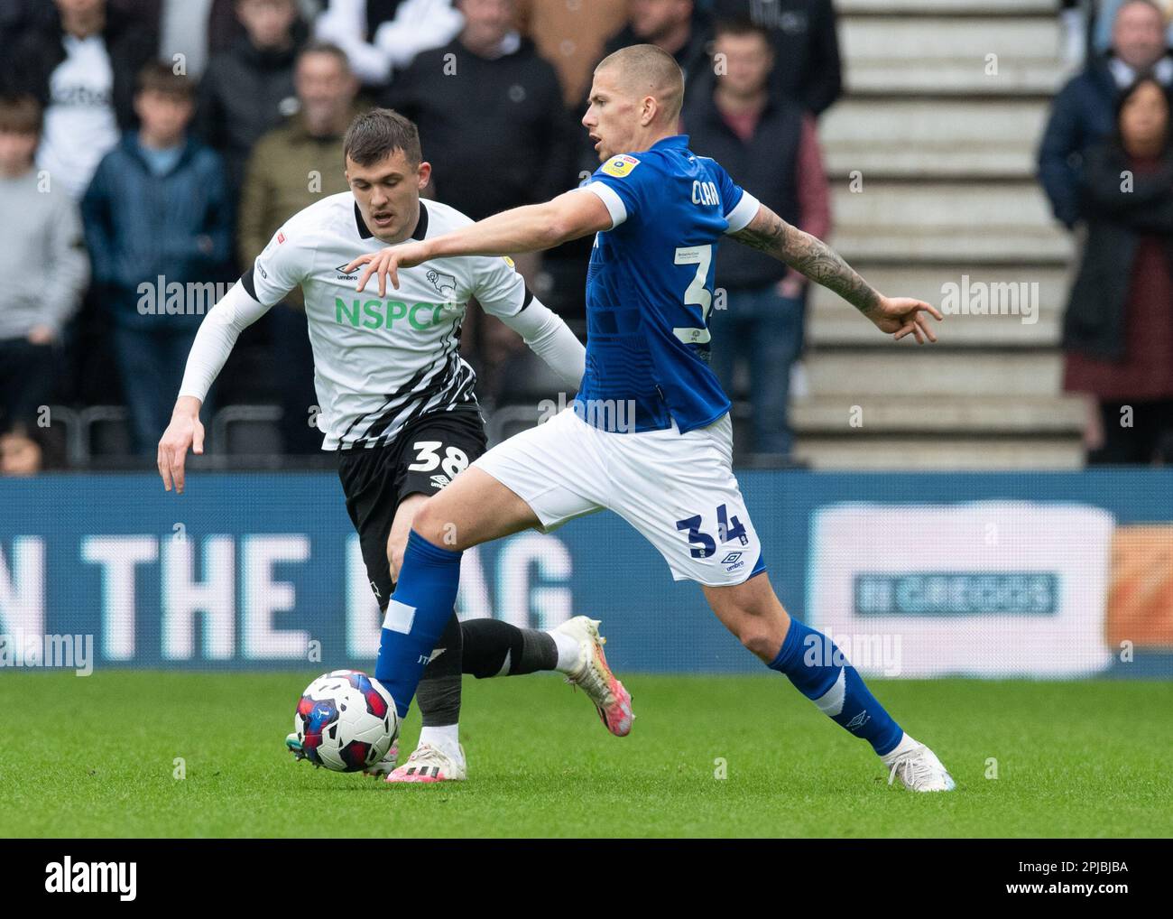 Derby County Football Team v Ipswich Town FC at Pride Park Stadium in ...