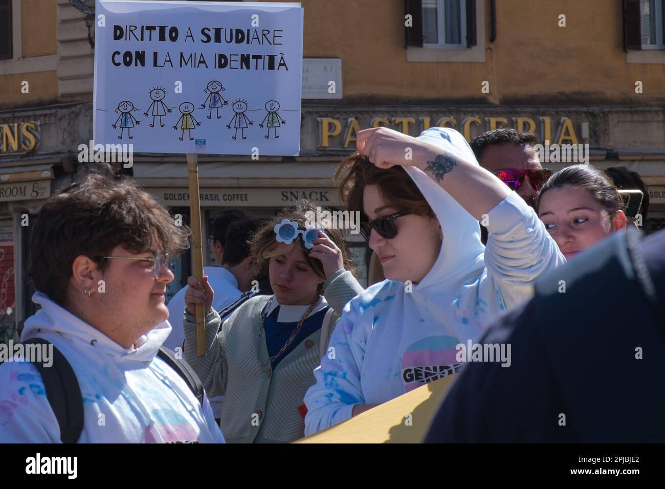 Rome, . 01st Apr, 2023. 01/04/2023 ROME - Demonstration in Rome by the ...
