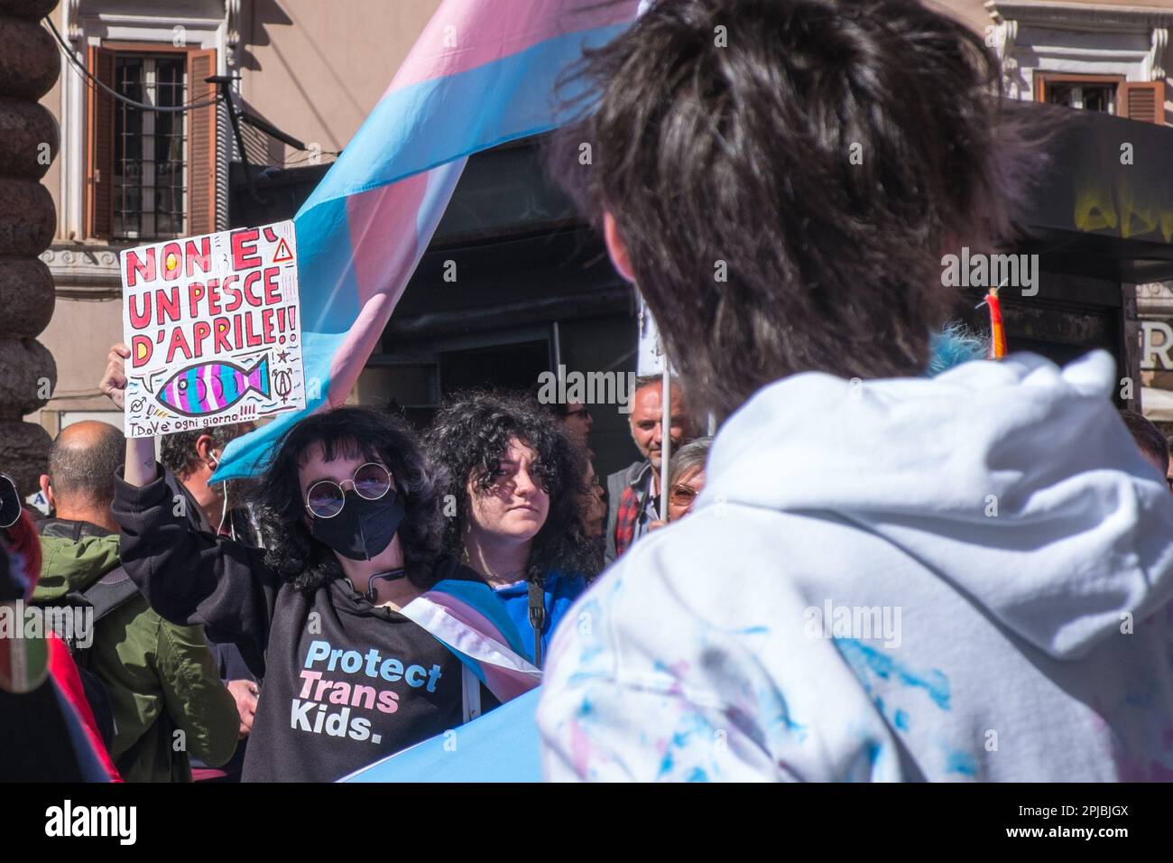 Rome, . 01st Apr, 2023. 01/04/2023 ROME - Demonstration in Rome by the ...