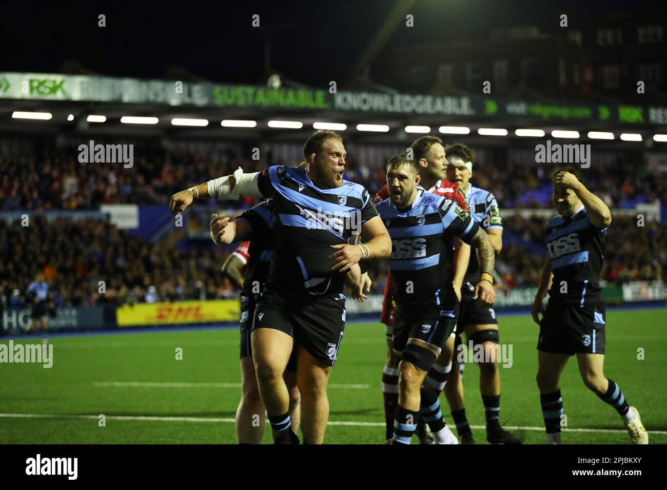 Cardiff, UK. 01st Apr, 2023. Corey Domachowski of Cardiff rugby ...