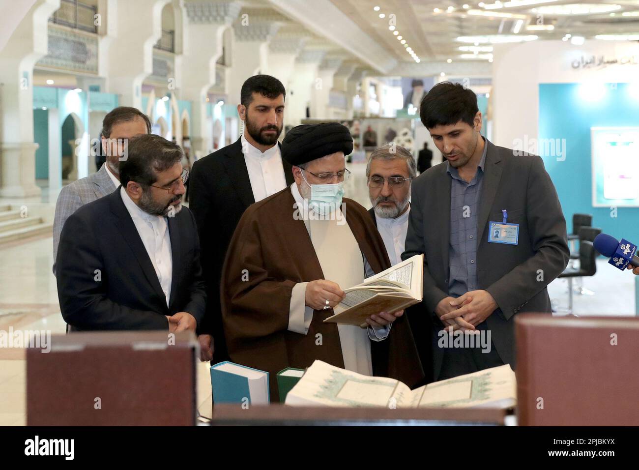 Tehran, Tehran, Iran. 1st Apr, 2023. Iranian president EBRAHIM RAISI (C ...