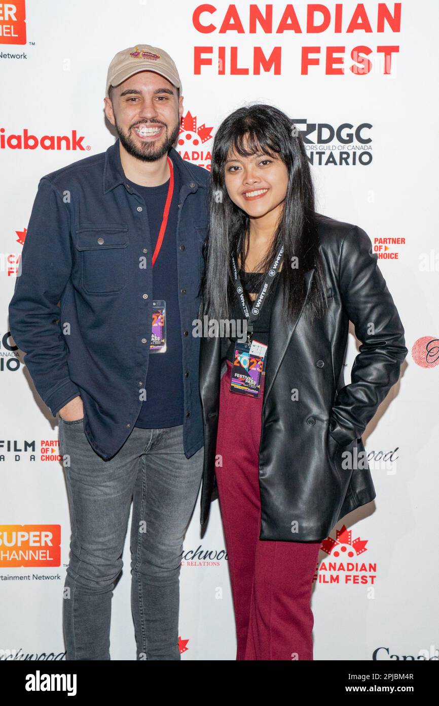 Eric Bizzarri and Andrea Nirmala attend the “Retrograde” Premeire ...