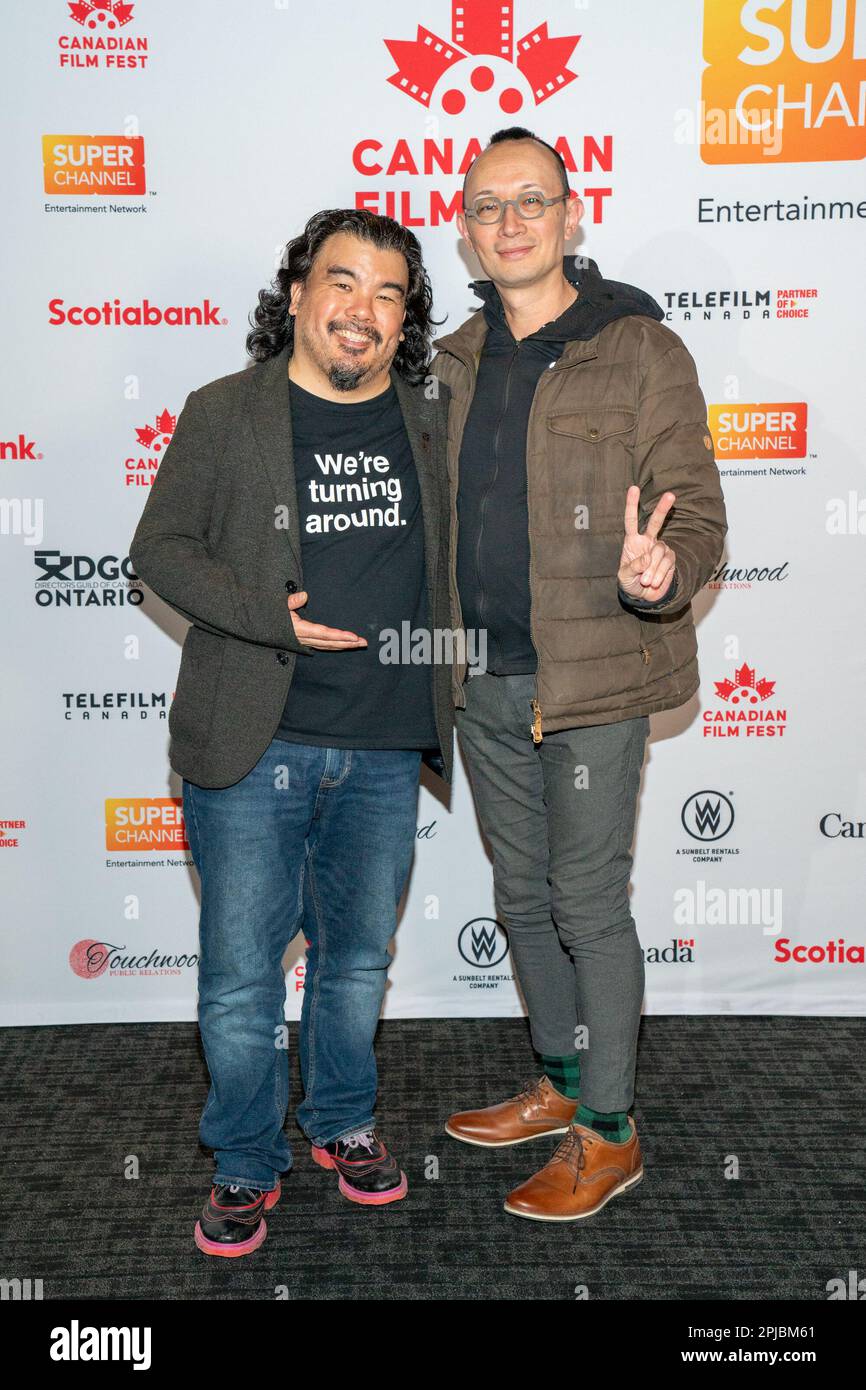 Warren P. Sonoda and Jason Karman attend the “Widjajanto” Premeire ...