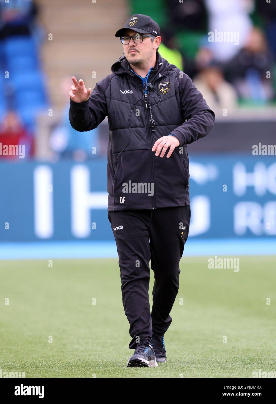 Dragons head coach Dai Flanagan before the EPCR Challenge Cup round of ...