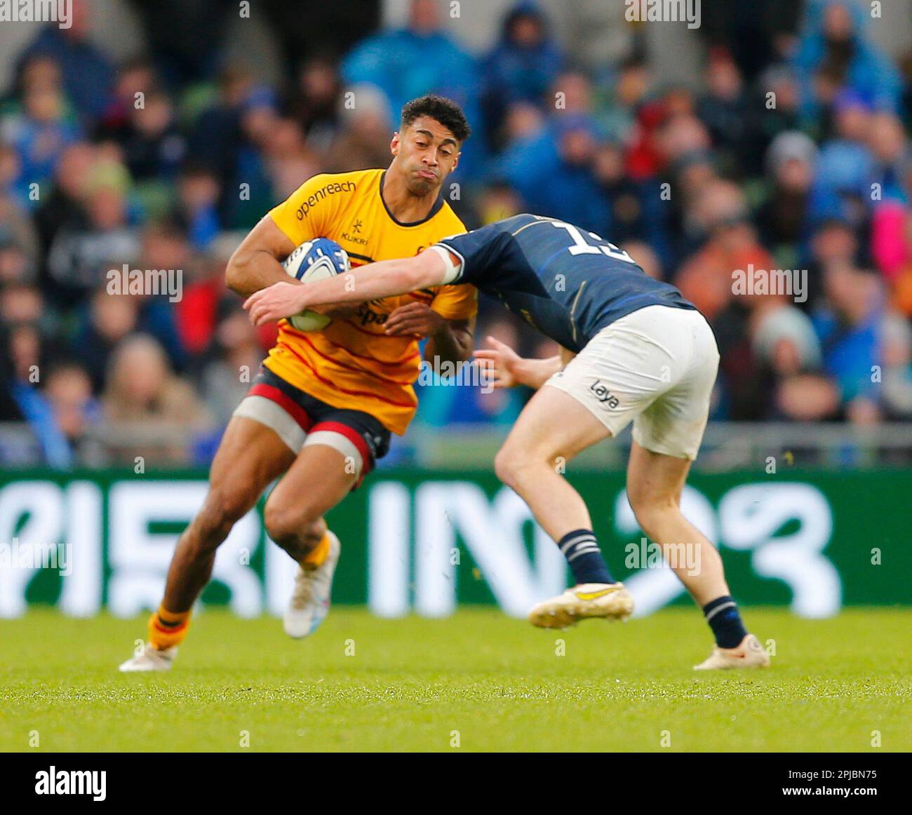 Aviva Stadium, Dublin, Ireland. 1st Apr, 2023. Heineken Champions Cup ...