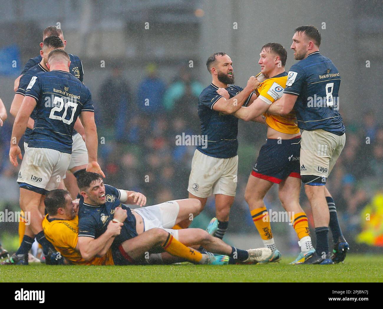 Aviva Stadium, Dublin, Ireland. 1st Apr, 2023. Heineken Champions Cup ...