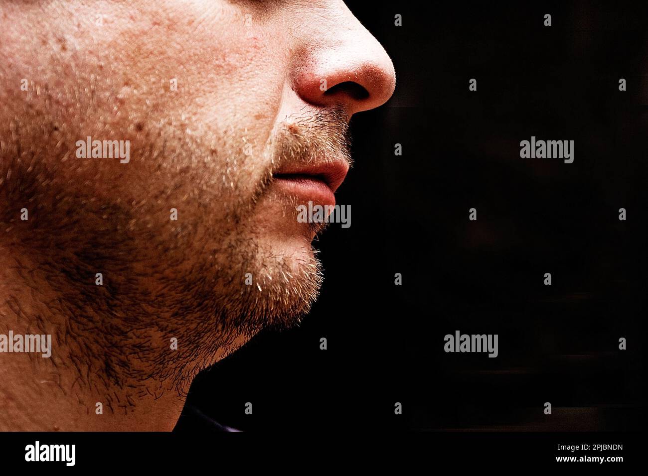 Male chin hi-res stock photography and images - Alamy