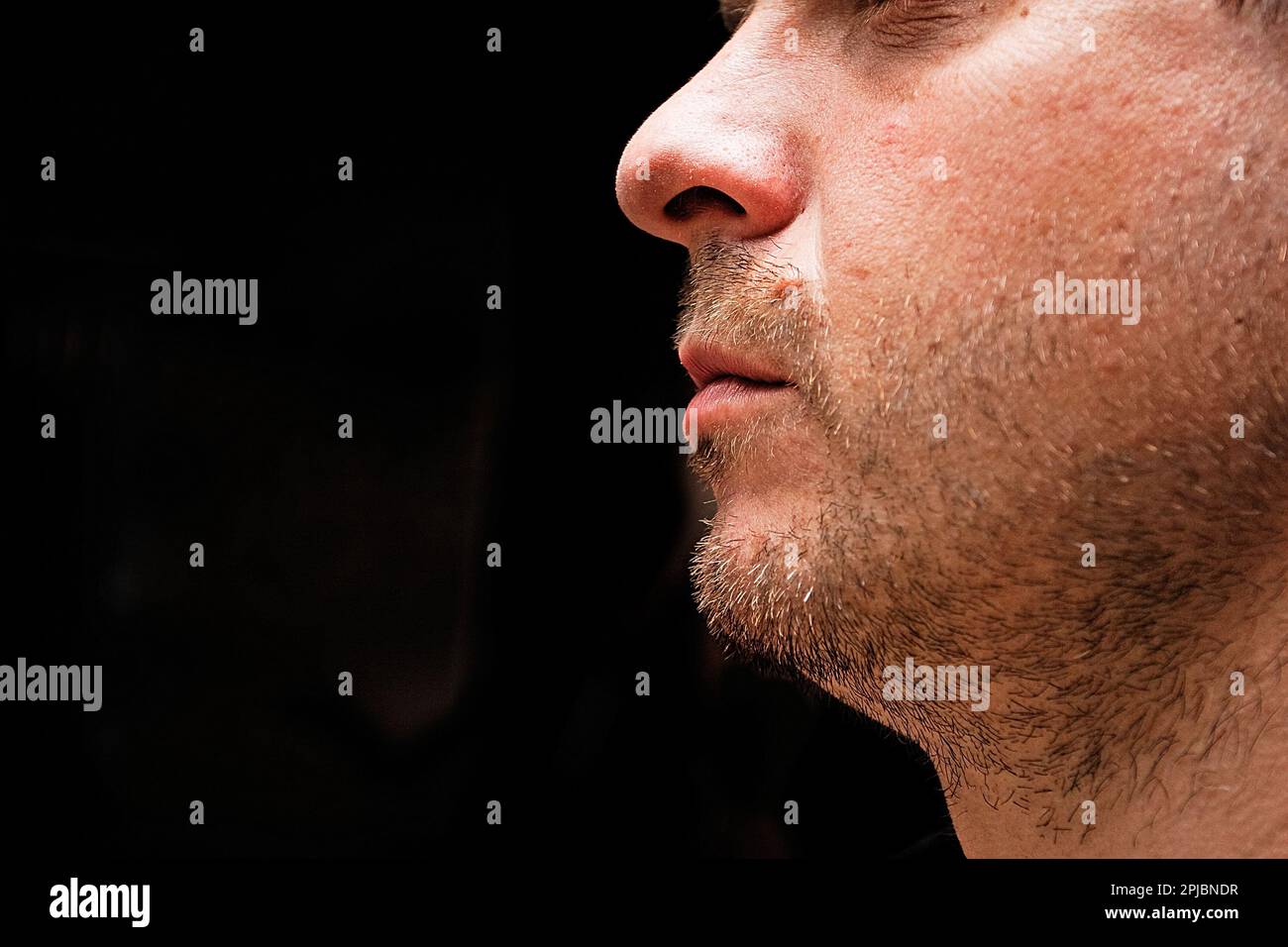 Male chin hi-res stock photography and images - Alamy