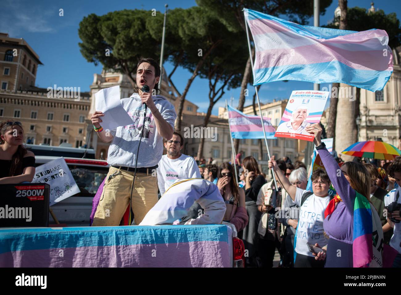 Awareness for the acceptance of trans people hi-res stock photography ...