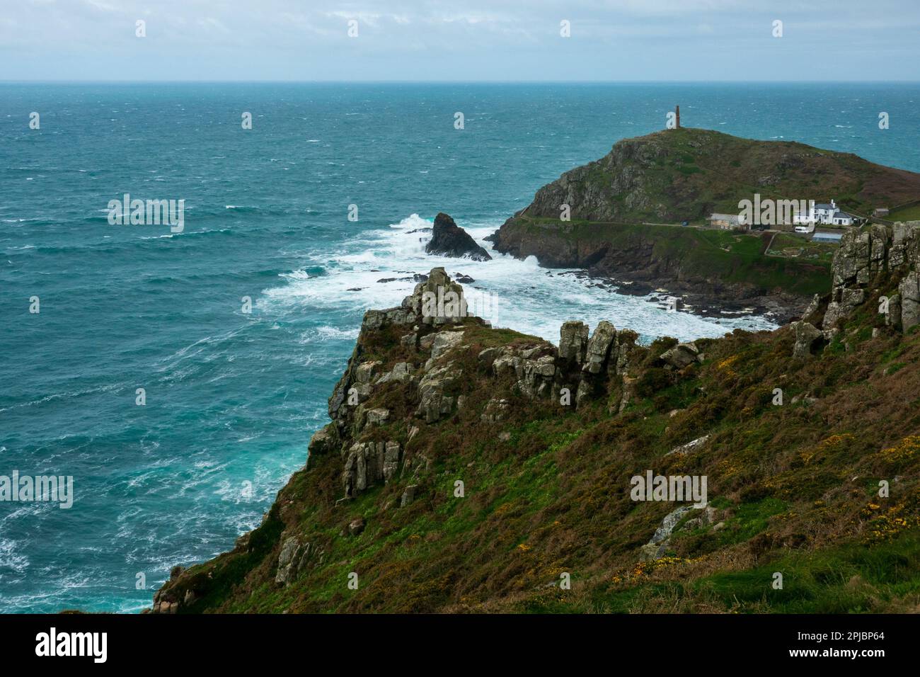 Cape cornwall carn gloose hi-res stock photography and images - Alamy