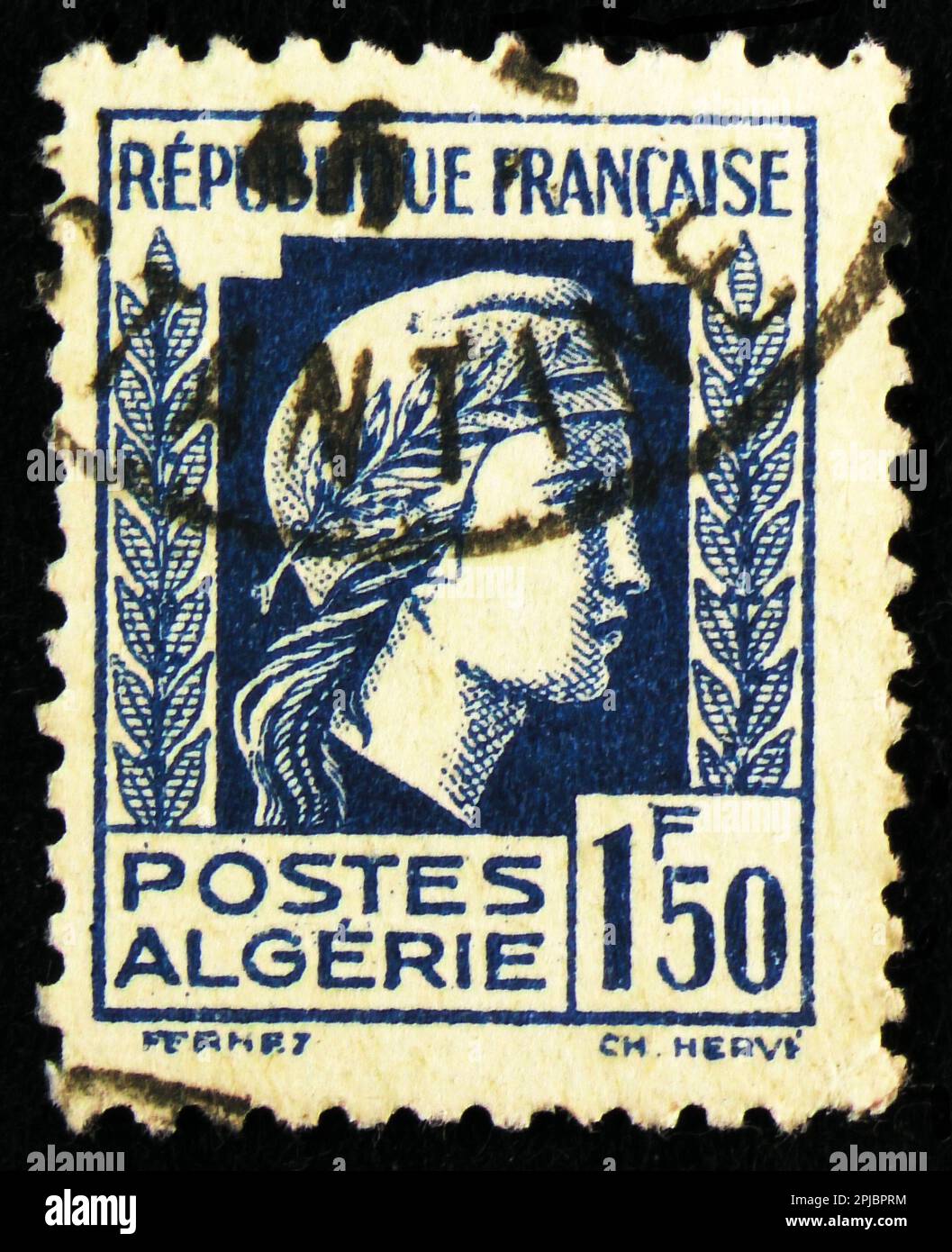 MOSCOW, RUSSIA - MARCH 26, 2023: Postage stamp printed in Algeria shows ...