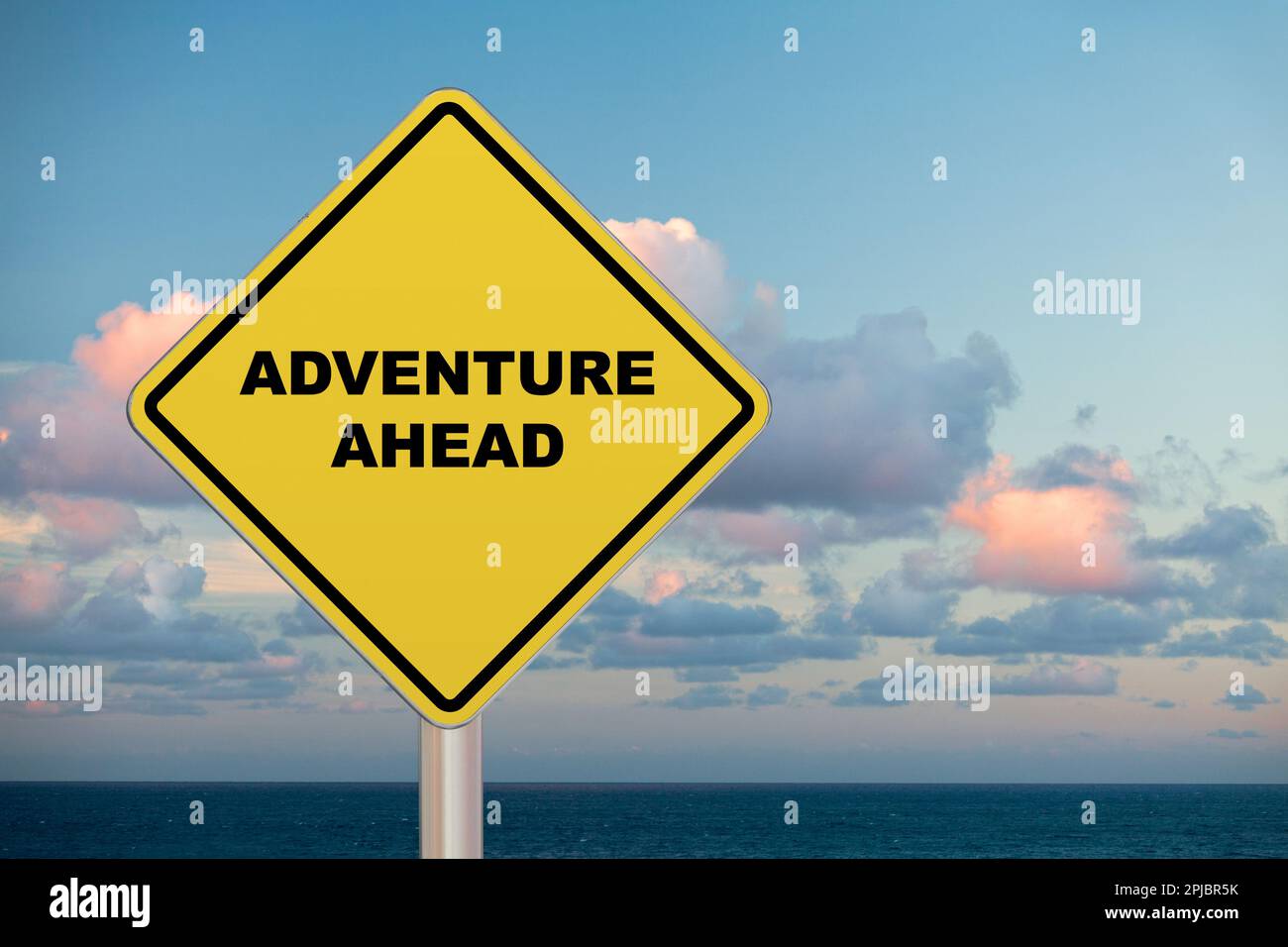 Diamond-shaped crossing sign with yellow background and black border ...