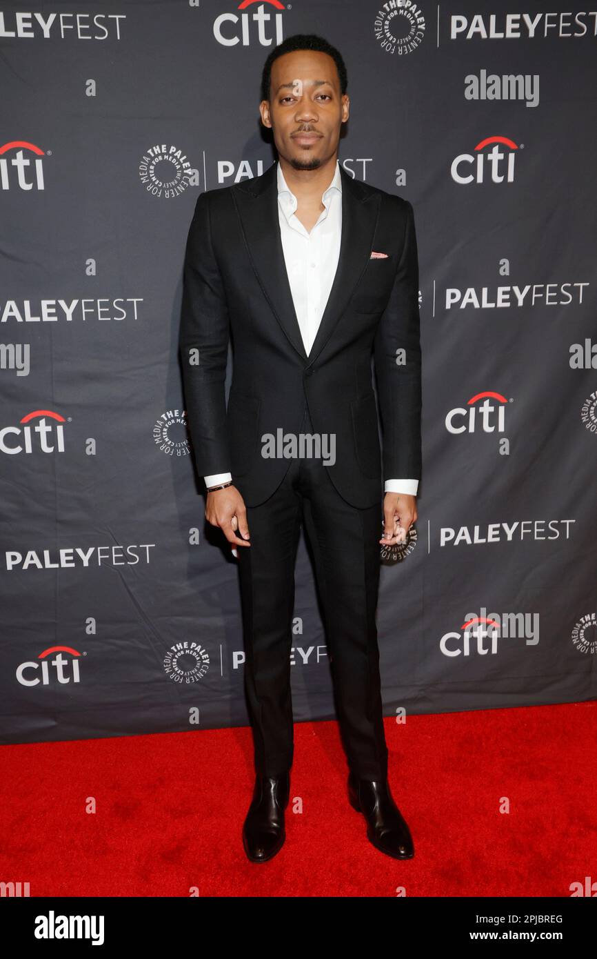 Hollywood, Ca. 1st Apr, 2023. Tyler James Williams at PaleyFest 2023 ...