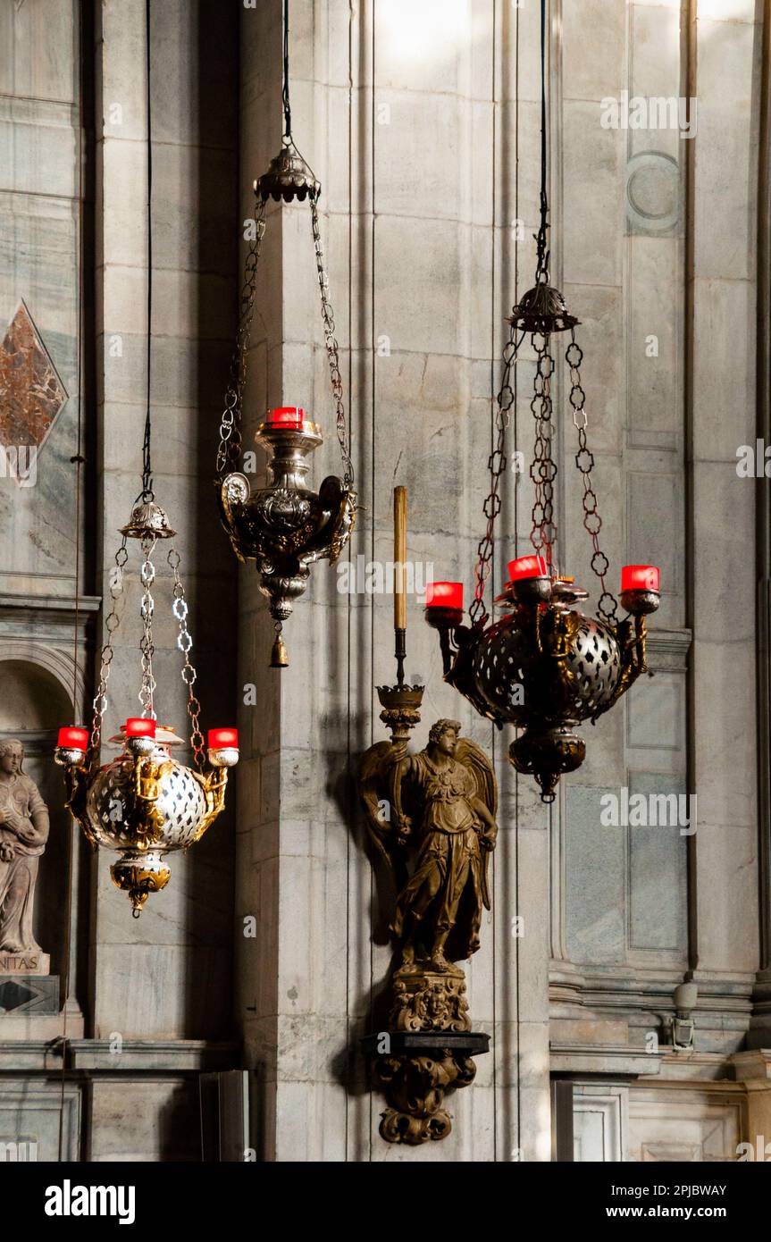 Meant to depict the presence of Christ, traditional hanging sanctuary ...