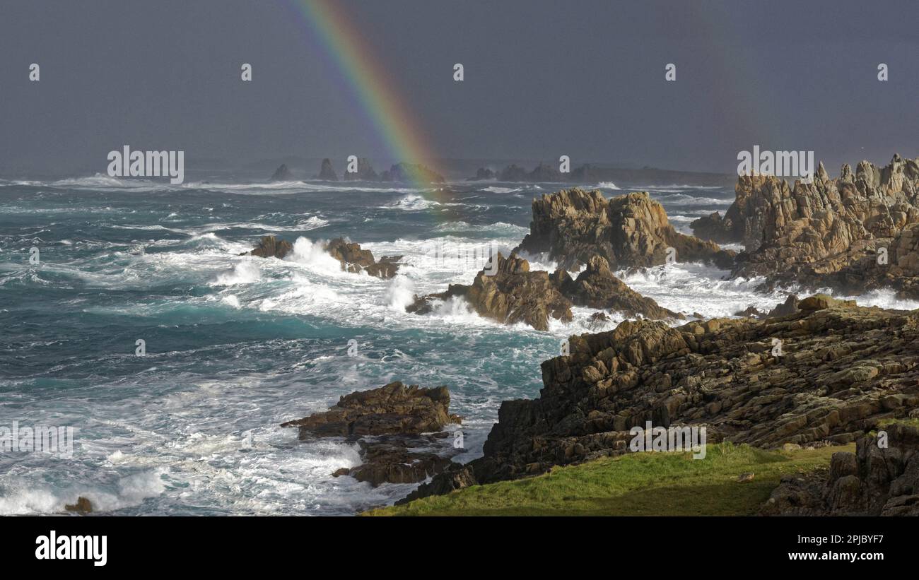 ILE DE OUESSANT, FINISTERE (29), FRANCE. FIN DECEMBRE 2017- DEBUT ...