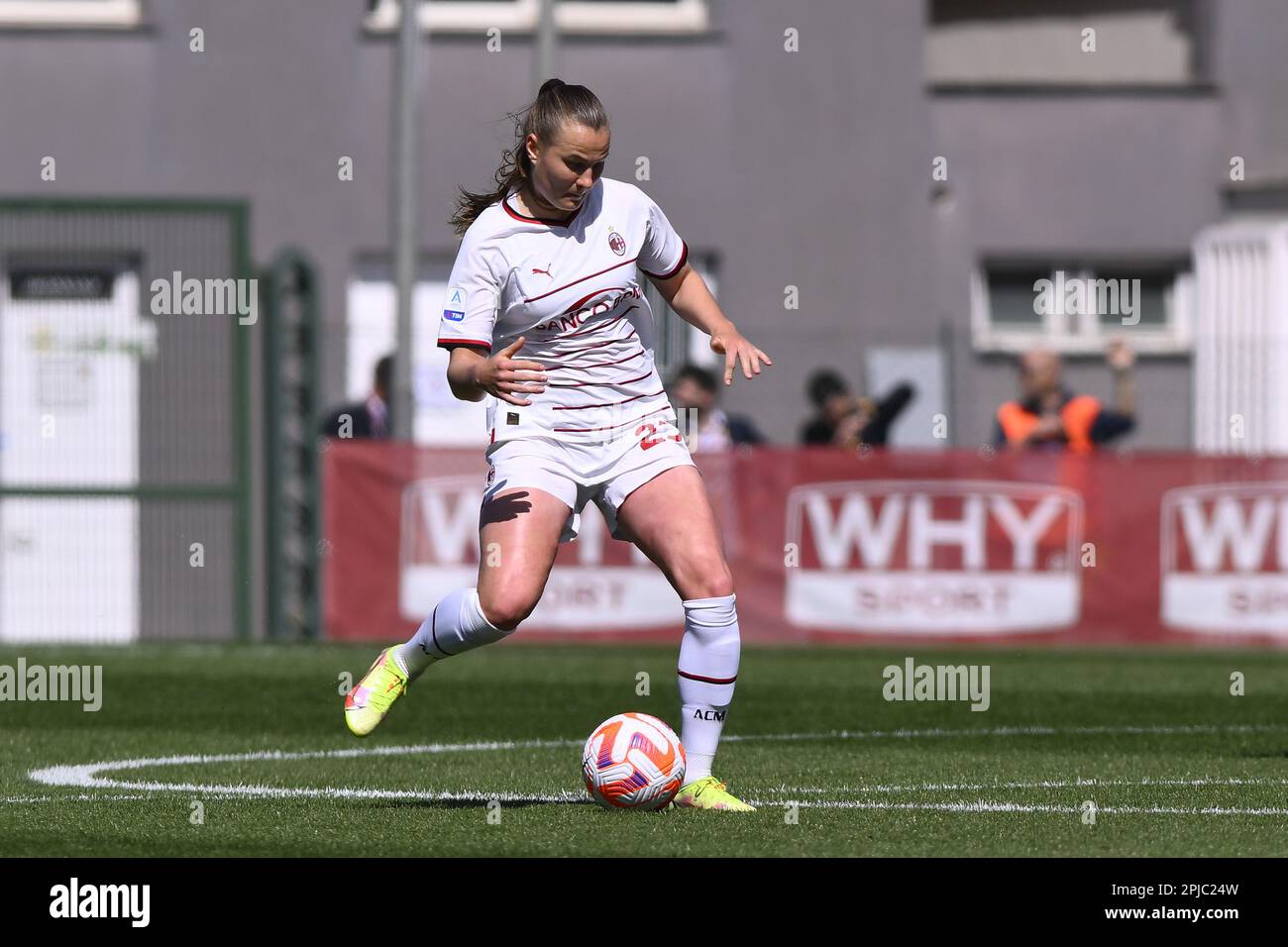 Rome, Italy. 01st Apr, 2023. Miriam Chiara Longo of A.C. Milan uring ...