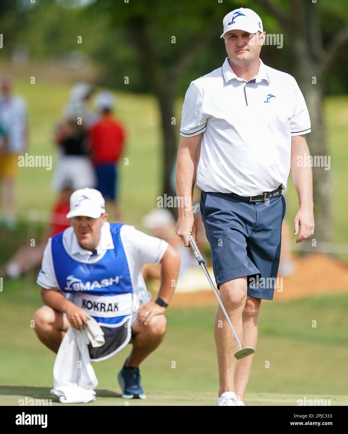 Orlando, Florida, USA. 31st Mar, 2023. Jason Kokrak (R) of the Smash ...