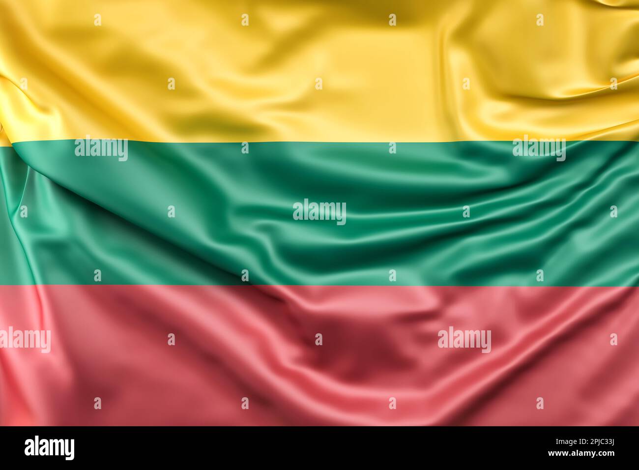 3d lithuania flag hi-res stock photography and images - Alamy