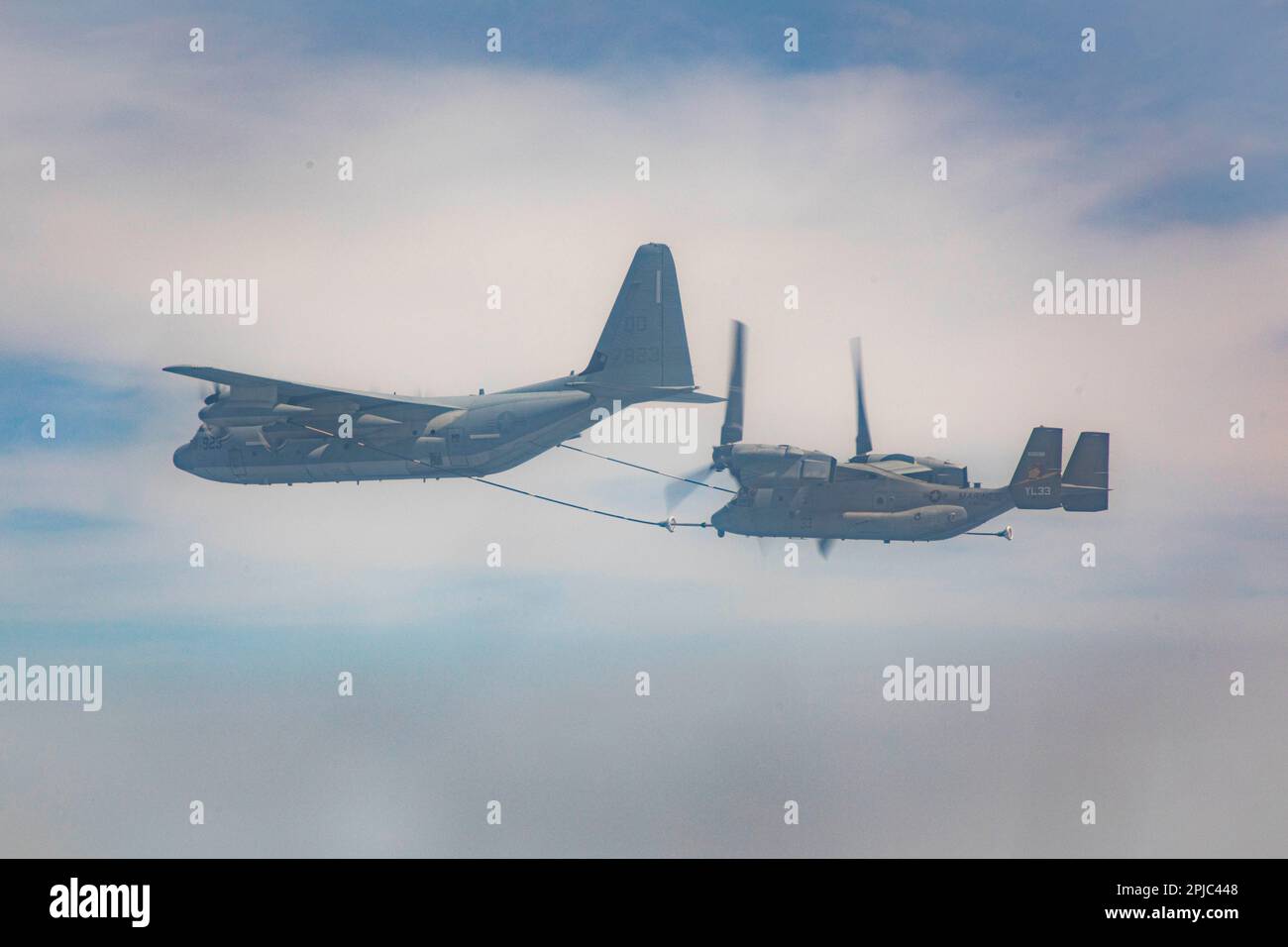 AT SEA, KOREA STRAIT (March 30, 2023) - U.S. Marine Corps MV-22B Osprey ...