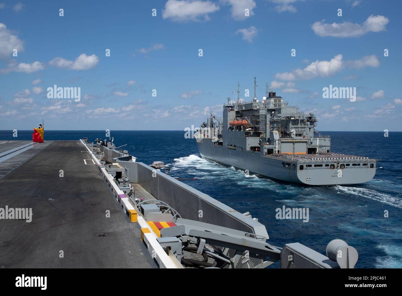 The first-in-class aircraft carrier USS Gerald R. Ford (CVN 78) pulls ...