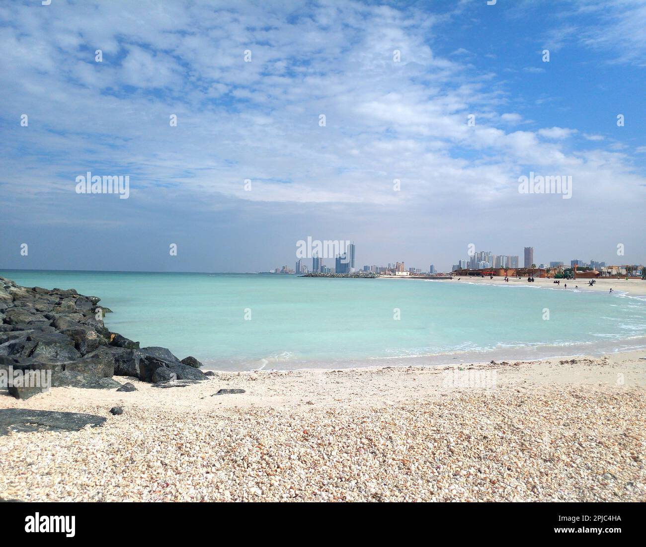 United Arab Emirates. Beautiful beach. Sea view. Sharjah Stock Photo ...