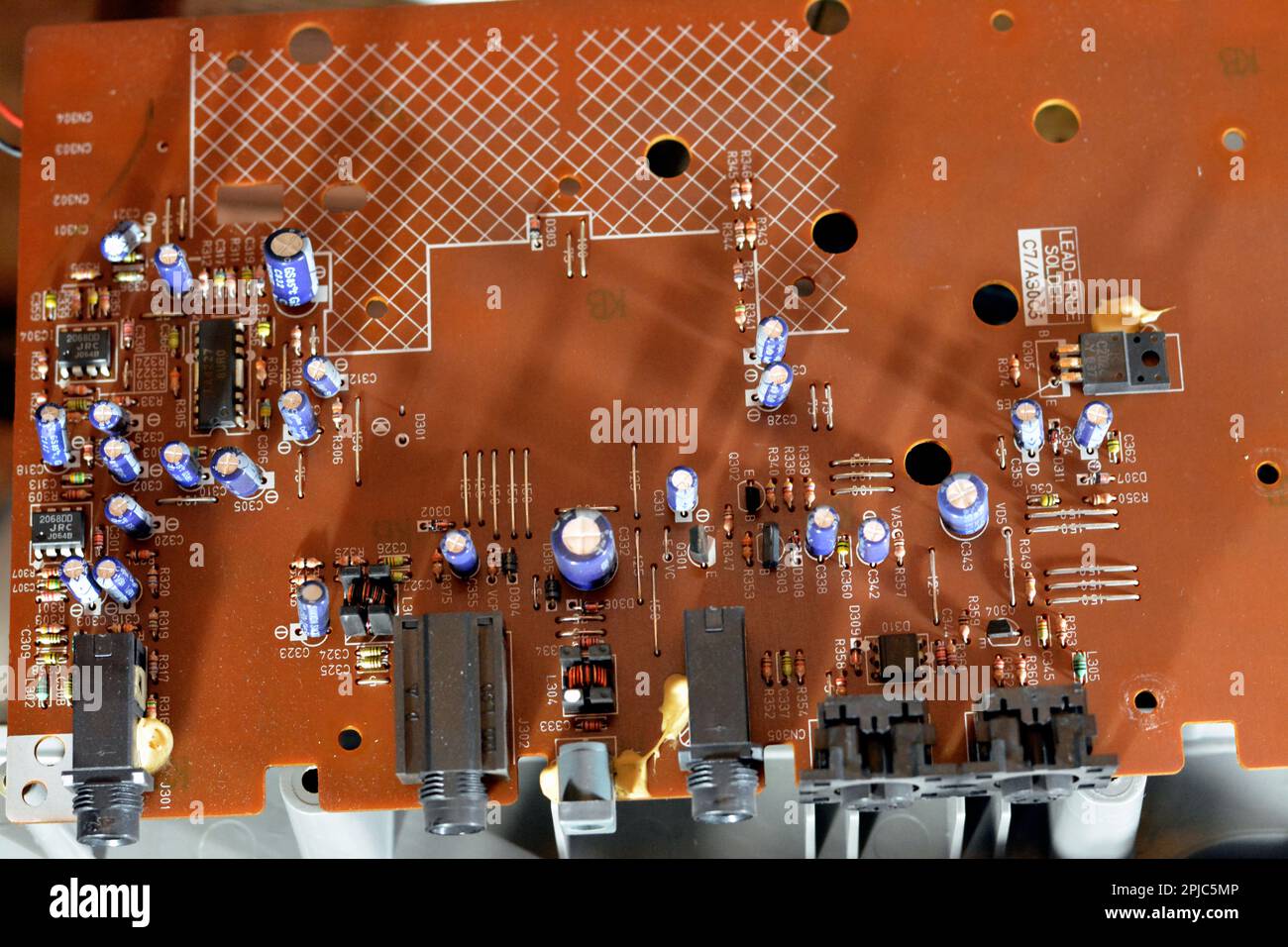 Cairo, Egypt, April 1 2023: Broken electronic musical keyboard, cracked ...