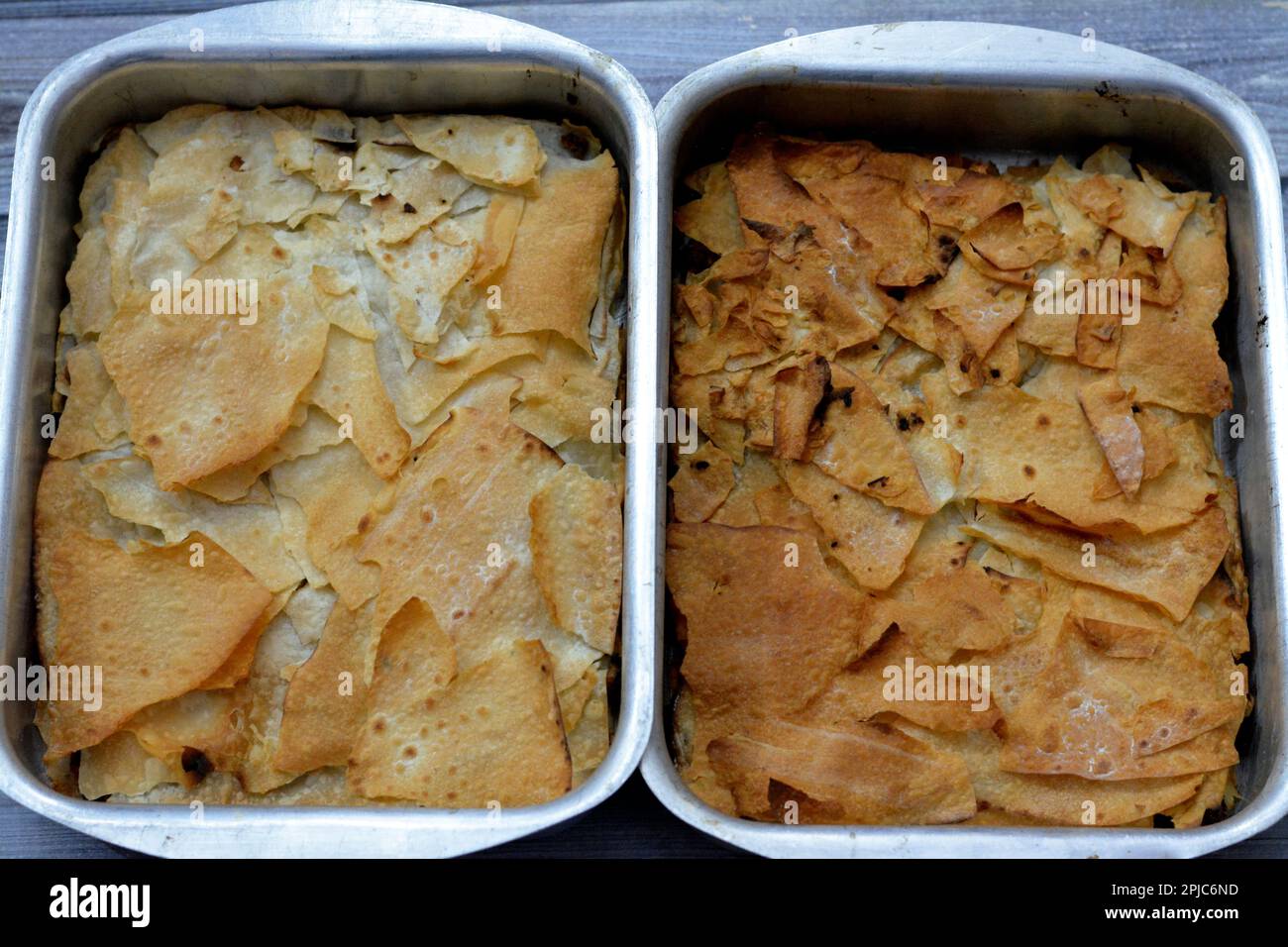 Egyptian sweet sugary pastry bake called Roqaaq with is a traditional ...