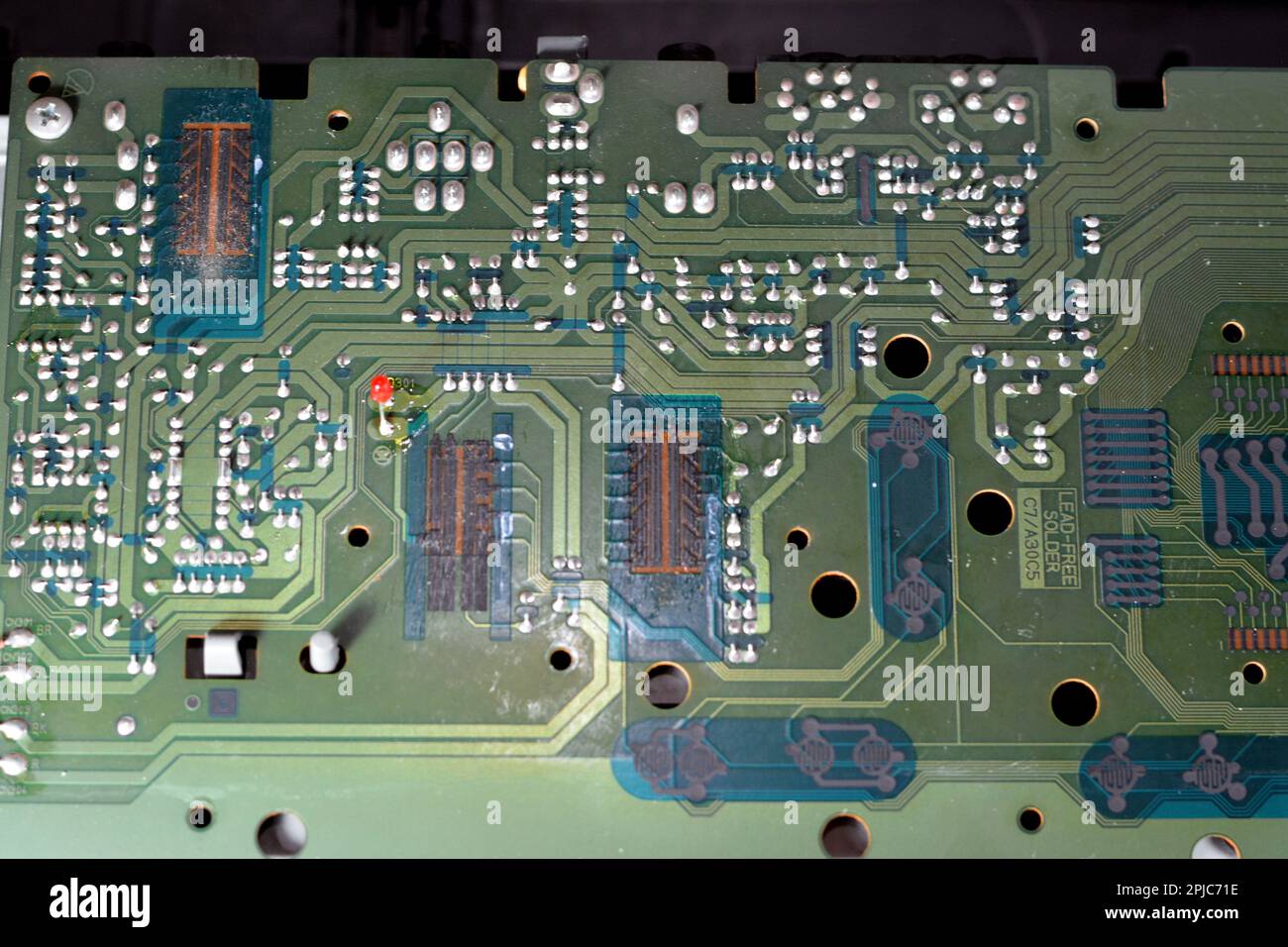 Cairo, Egypt, April 1 2023: Broken electronic musical keyboard, cracked ...