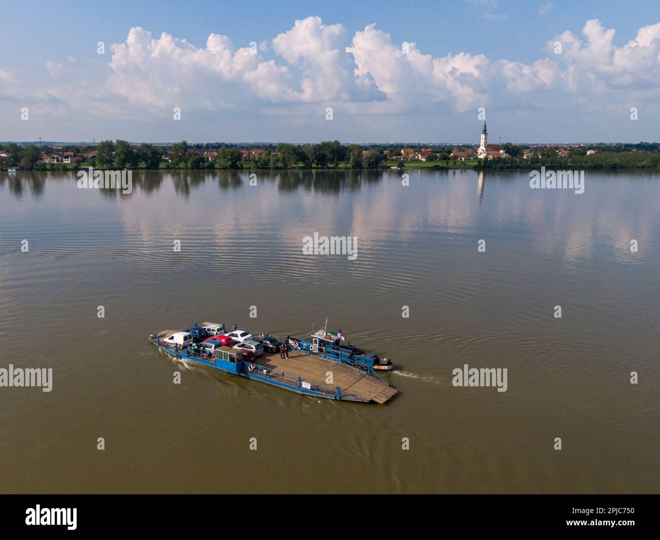 Danube with cargo ships hi-res stock photography and images - Alamy