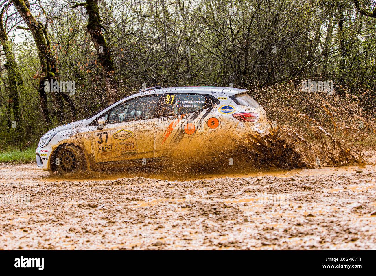 Capdenac, France. 01st Apr, 2023. 37 RASOAMAROMAKA Faniry, LANGLOIS Baptiste, Renault Clio 5 RS ...