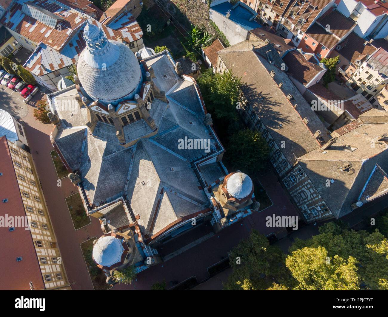 Above old synagogue in Novi Sad, Serbia Stock Photo - Alamy