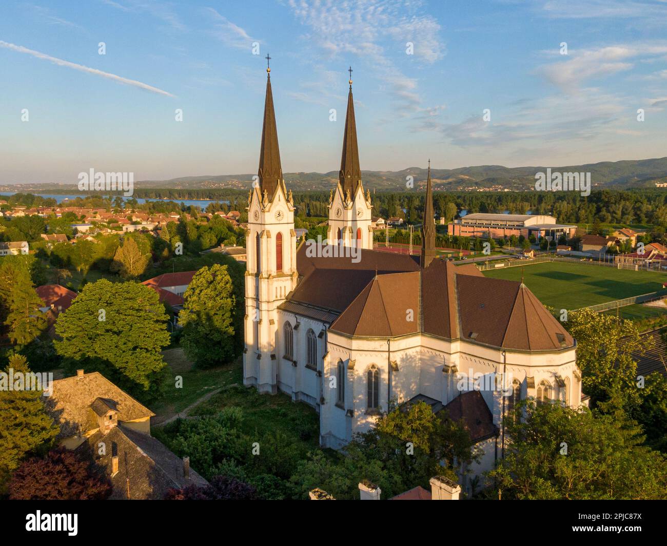 Above old cathedral in Futog near Novi Sad, Serbia Stock Photo - Alamy