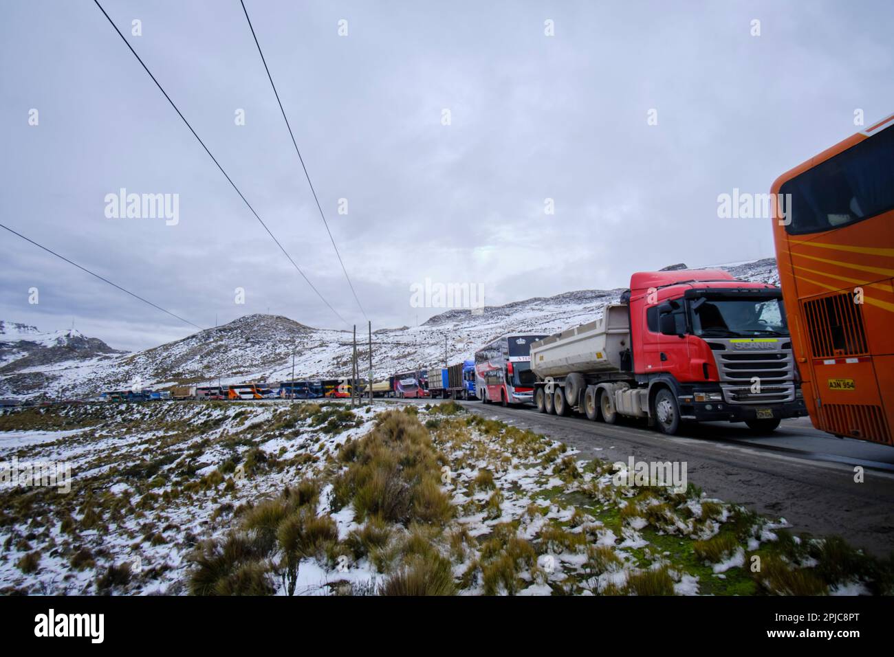 morococha. January 04, 2023 – Blockade of the central highway (Lima ...