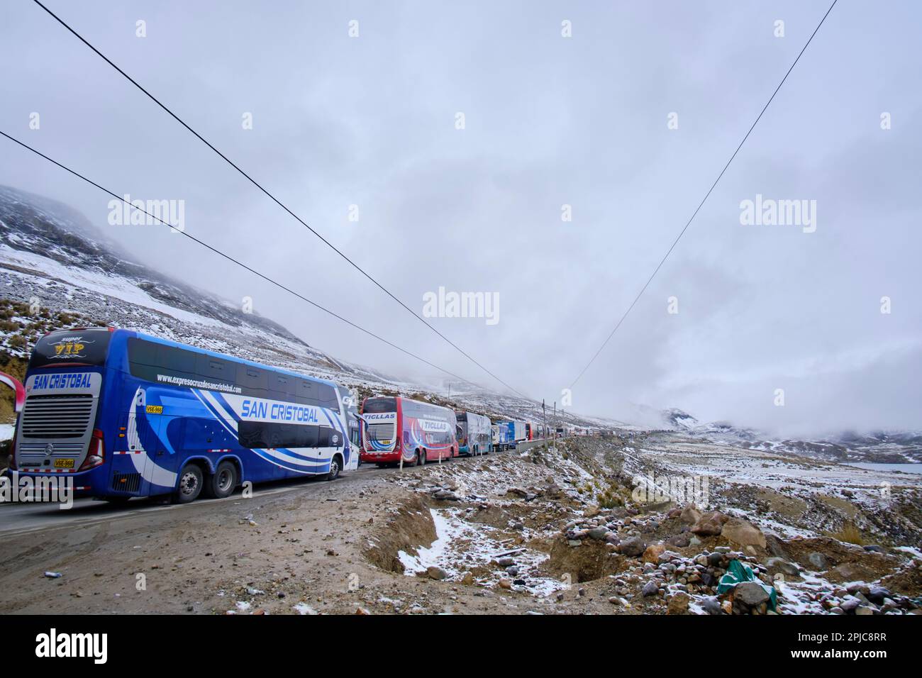 morococha. January 04, 2023 – Blockade of the central highway (Lima ...