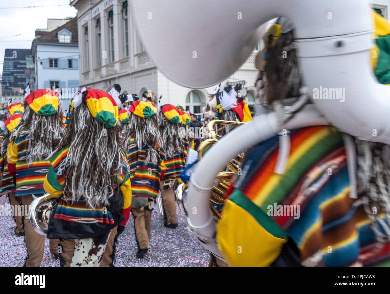 Mexico theme at the Basel Switzerland Carnival or Fasnacht parade Stock ...