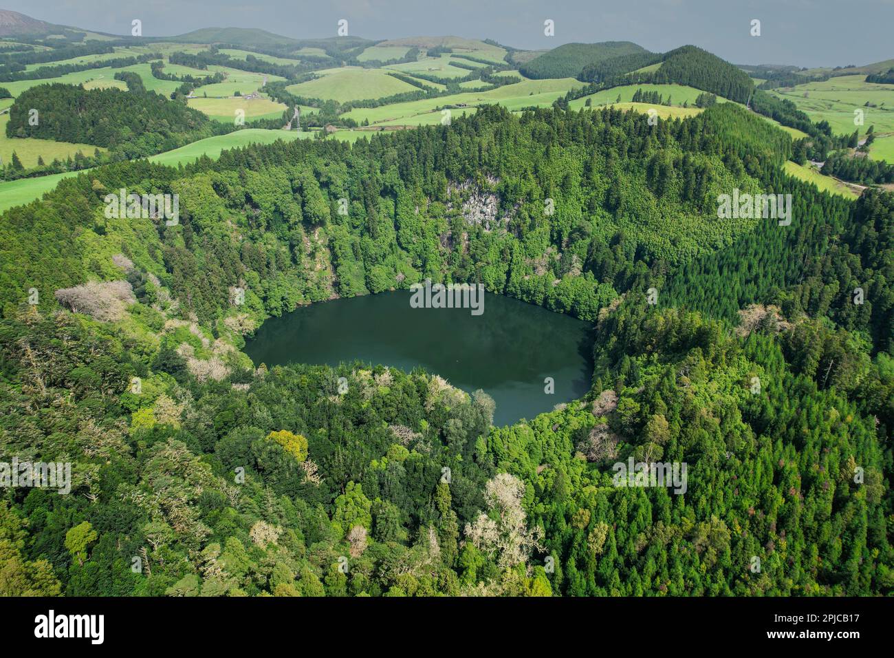 The peaceful Lagoa Do Congro is located at the end of an easy hike in ...