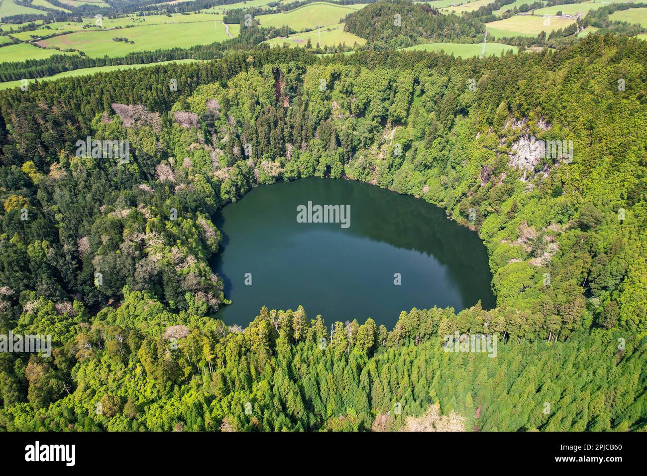 The peaceful Lagoa Do Congro is located at the end of an easy hike in ...