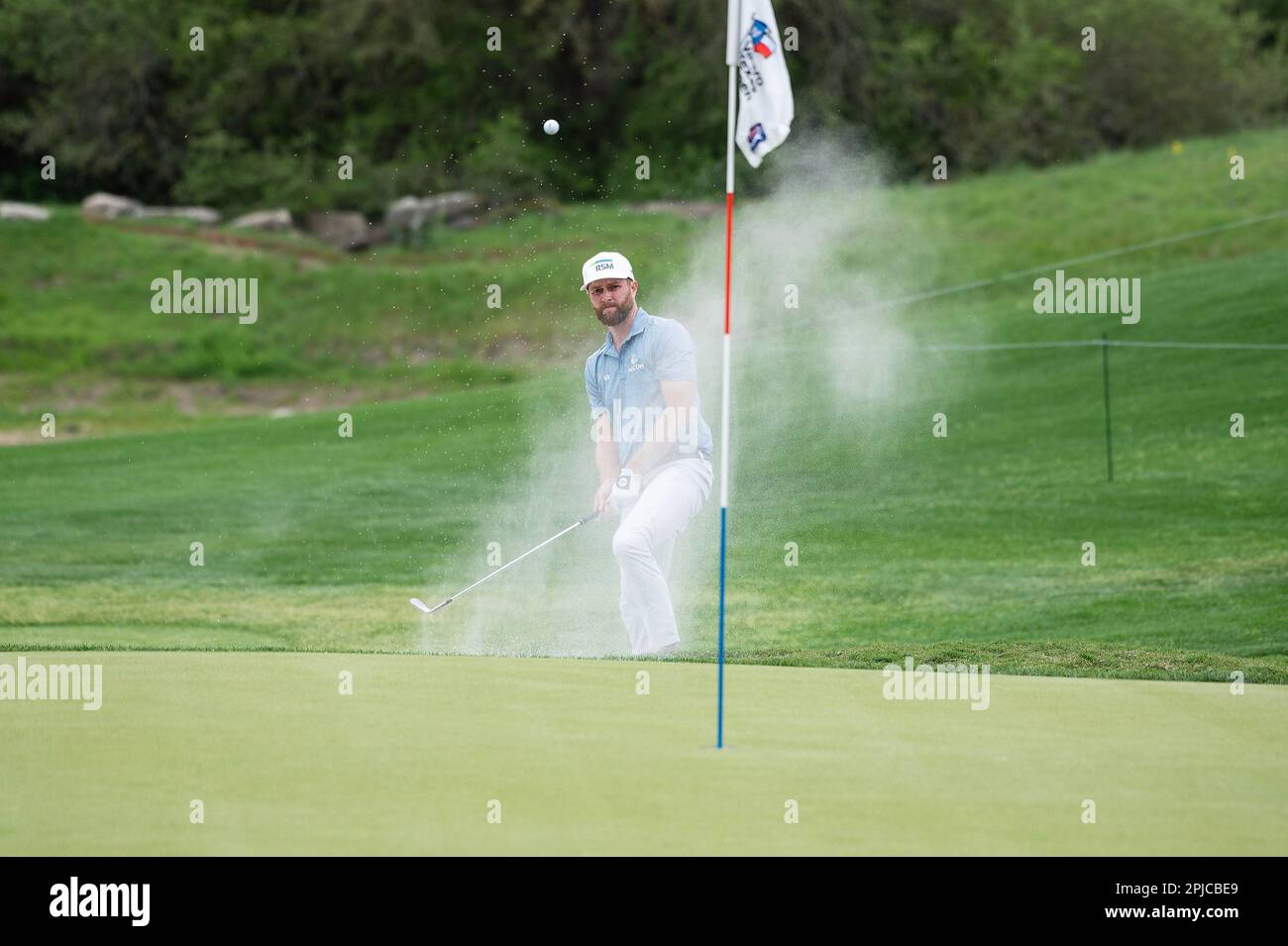 April 01, 2023: Chris Kirk in action third round at the Valero Texas ...