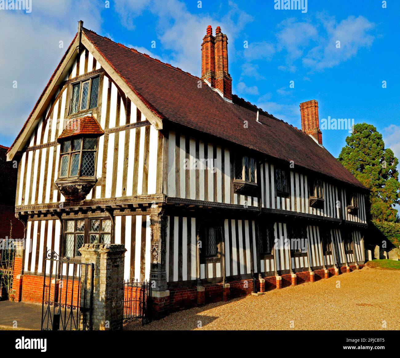 Eye, Suffolk, medieval Guildhall, half timbered, England, UK Stock ...