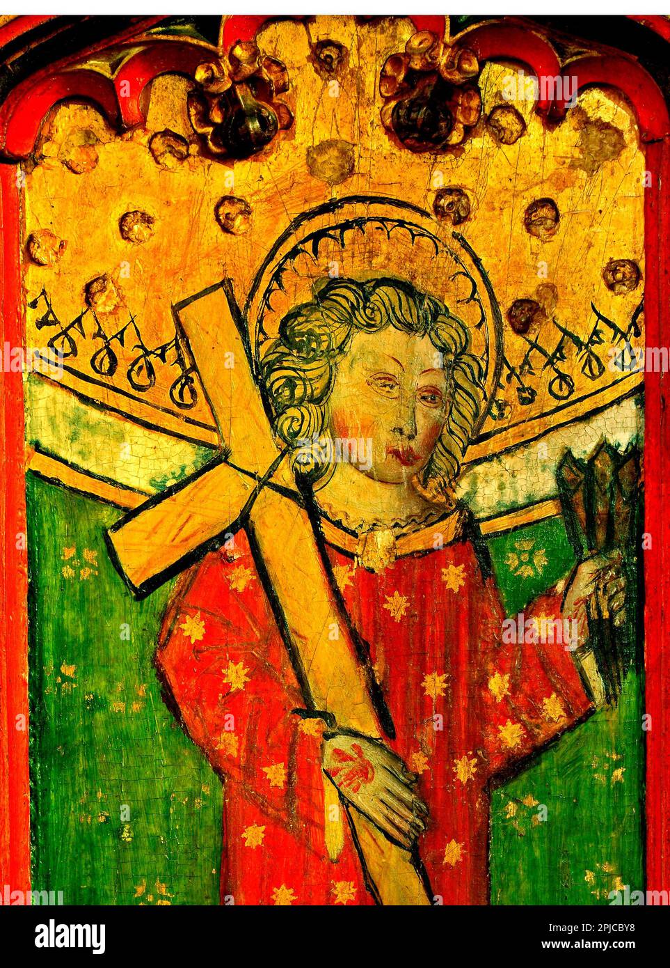 Eye, Suffolk, William of Norwich, rood screen painting, England, UK ...