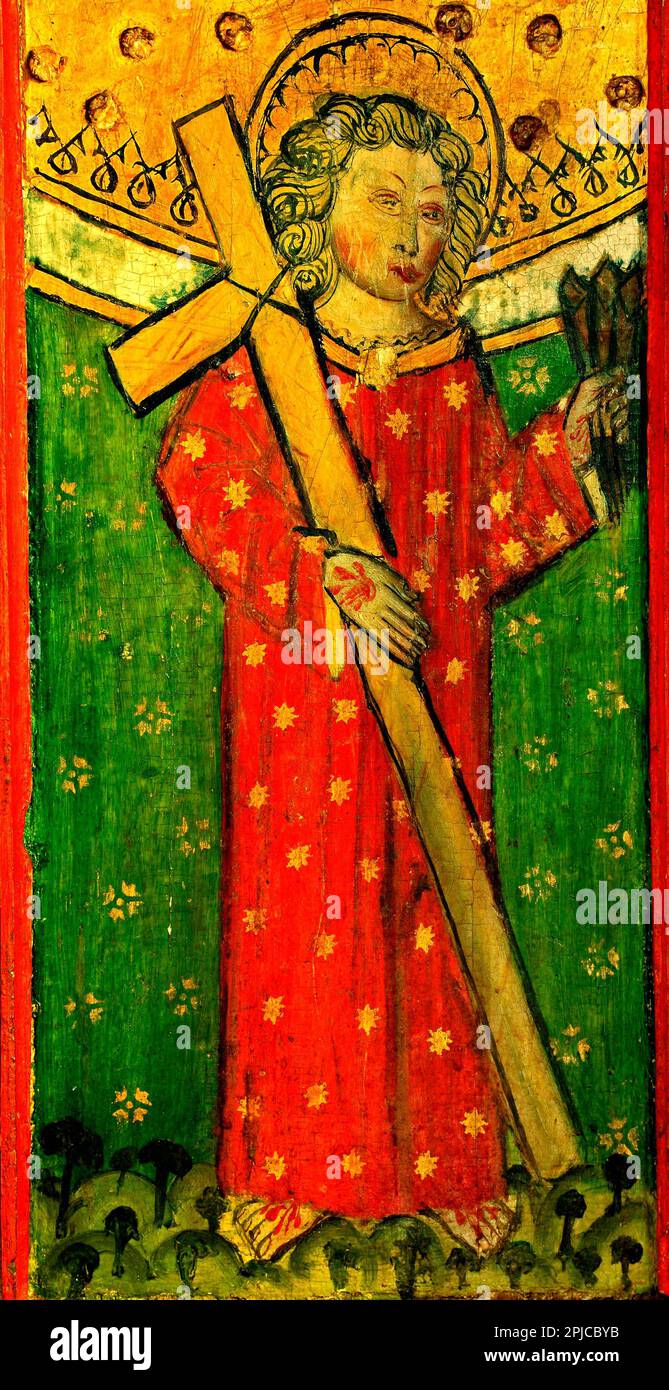 Eye, Suffolk, William of Norwich, rood screen painting, England, UK ...