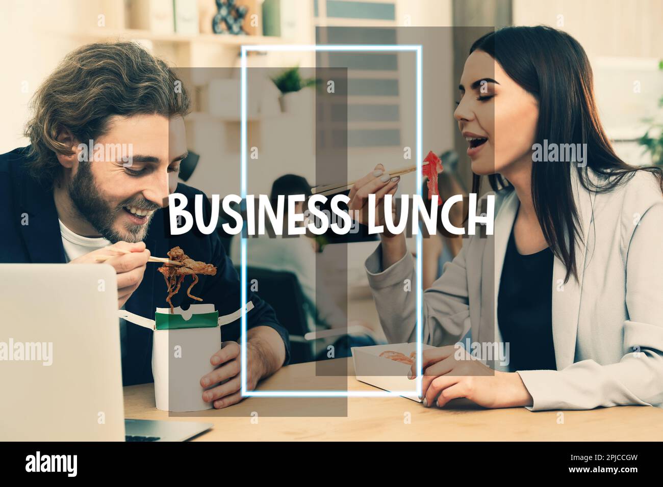 Employees eating hi-res stock photography and images - Alamy