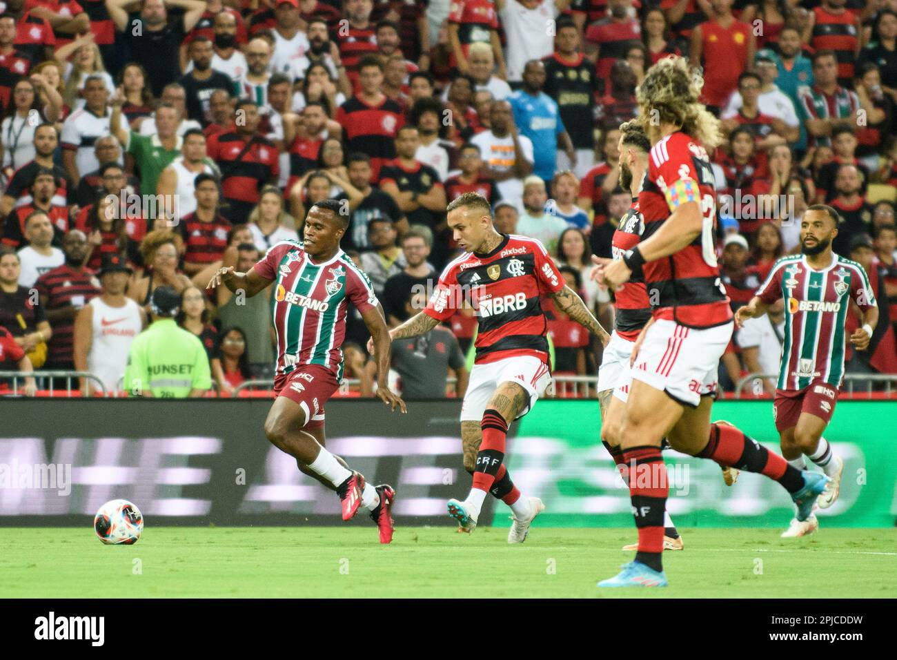 Rio De Janeiro, Brazil. 01st Apr, 2023. Photo during Flamengo x ...