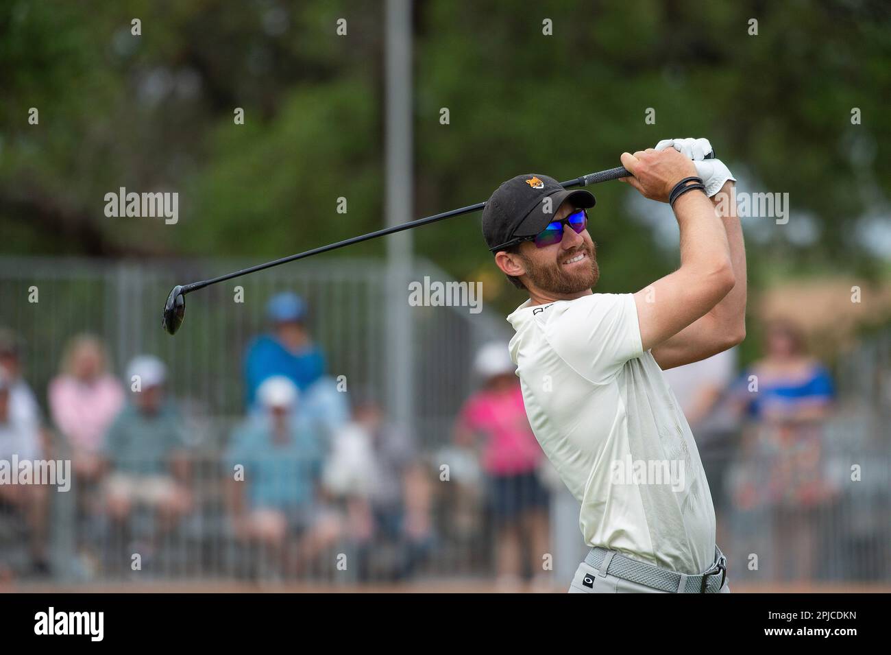 April 01, 2023: Patrick Rogers in action third round at the Valero ...