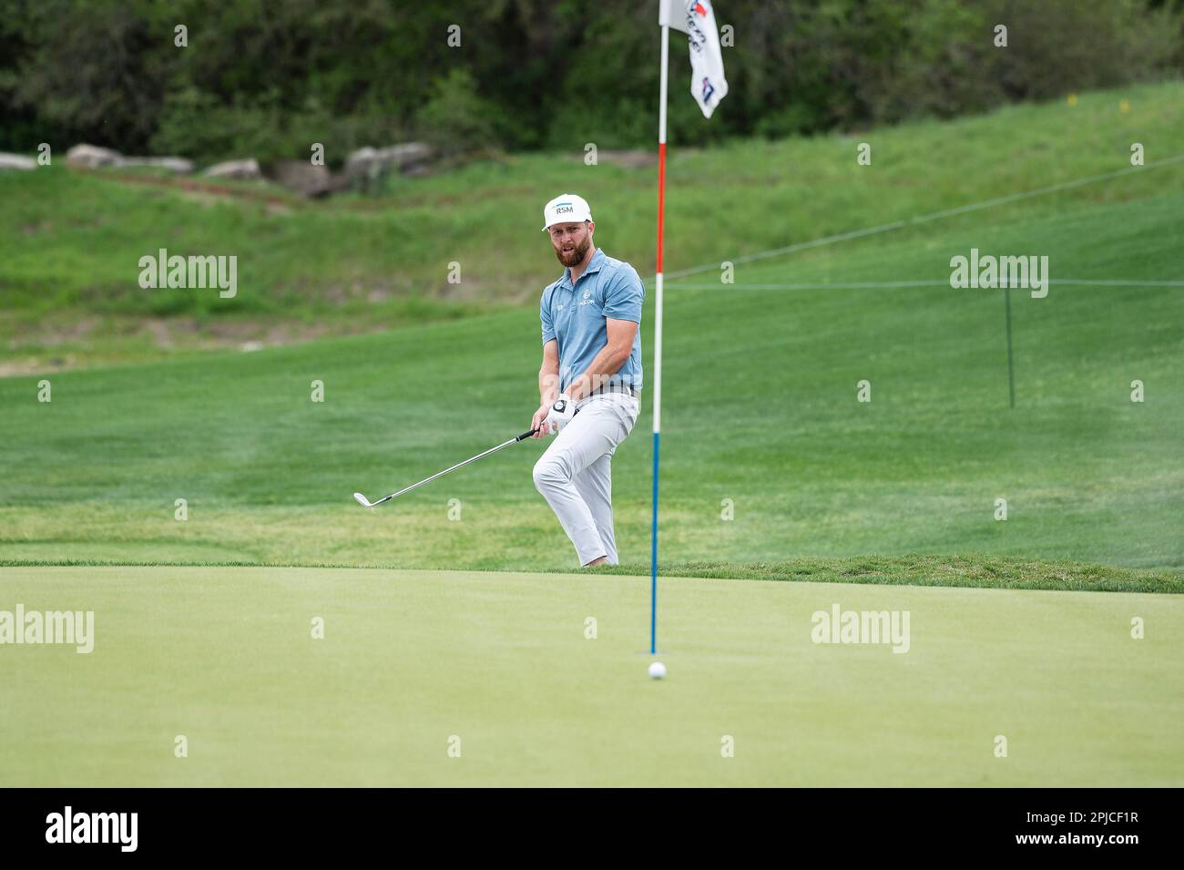 April 01, 2023: Chris Kirk in action third round at the Valero Texas ...