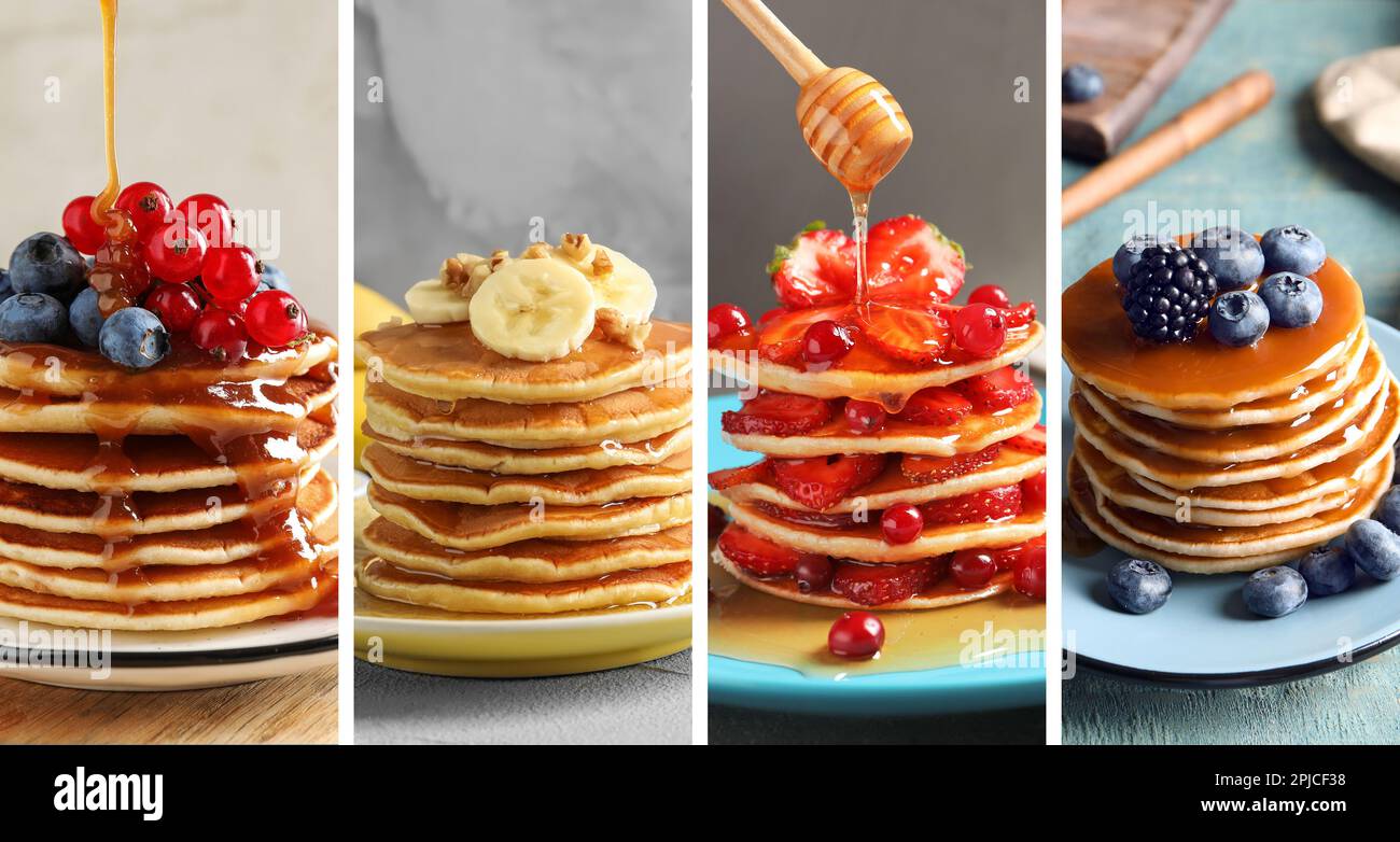 Food banner stack pancakes hi-res stock photography and images - Alamy