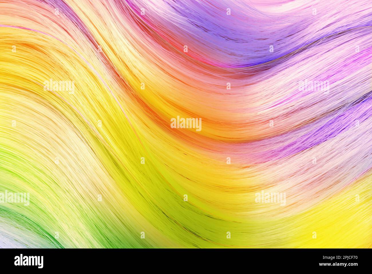 Beautiful multicolored hair as background, closeup view Stock Photo - Alamy