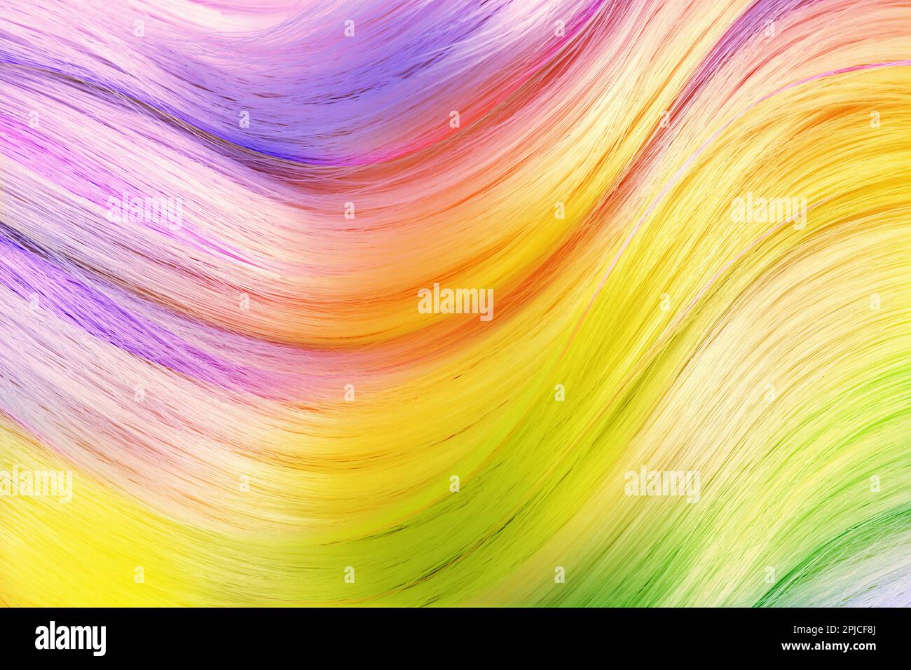 Beautiful multicolored hair as background, closeup view Stock Photo - Alamy